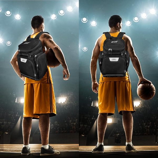 WOLT | Basketball Backpack Bag with Separate Ball Compartment and Shoes ...