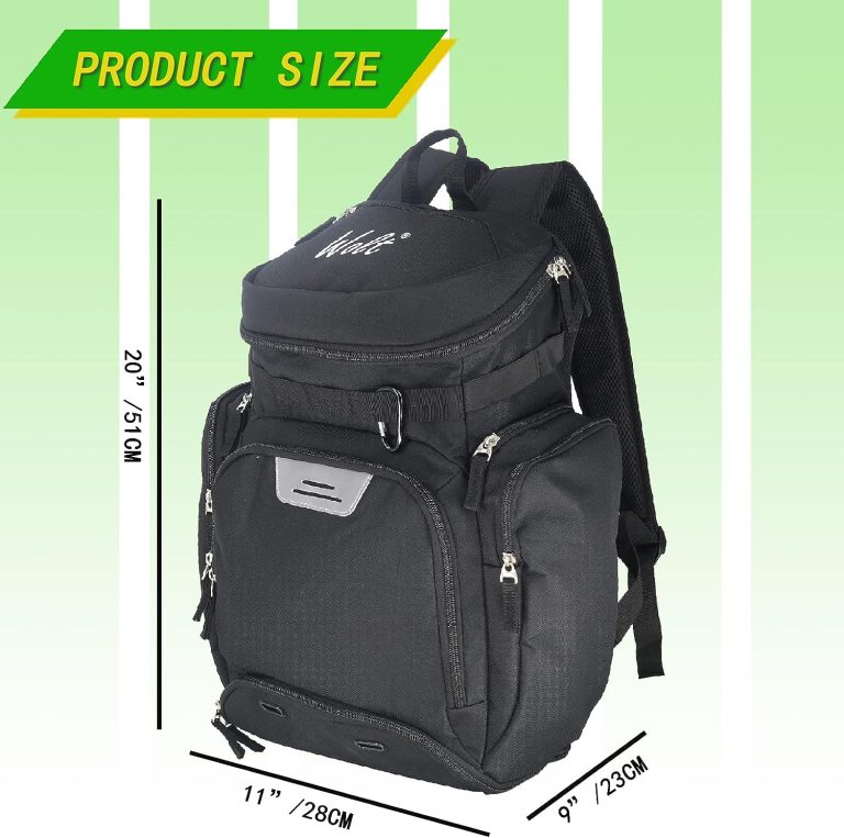 WOLT | Basketball Backpack Bag with Separate Ball Compartment and Shoes ...
