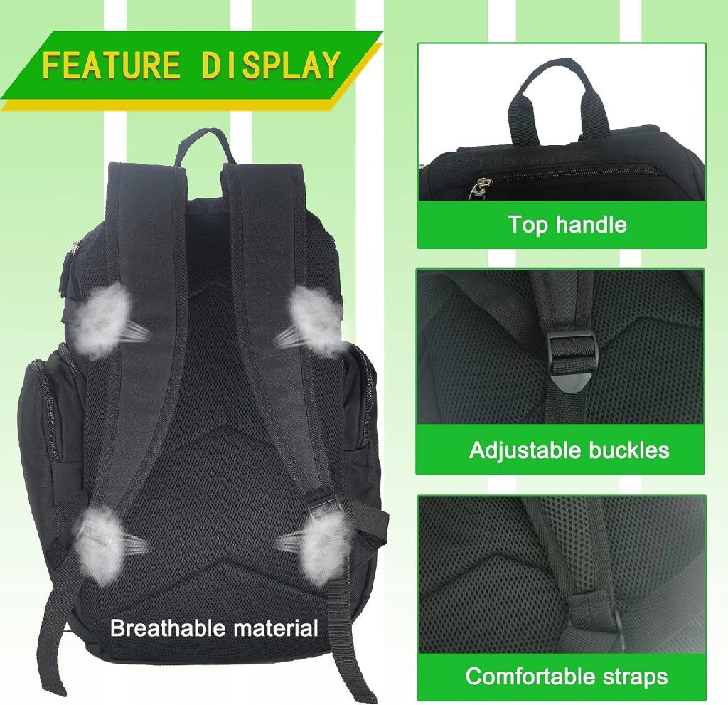 WOLT | Basketball Backpack Bag with Separate Ball Compartment and Shoes ...