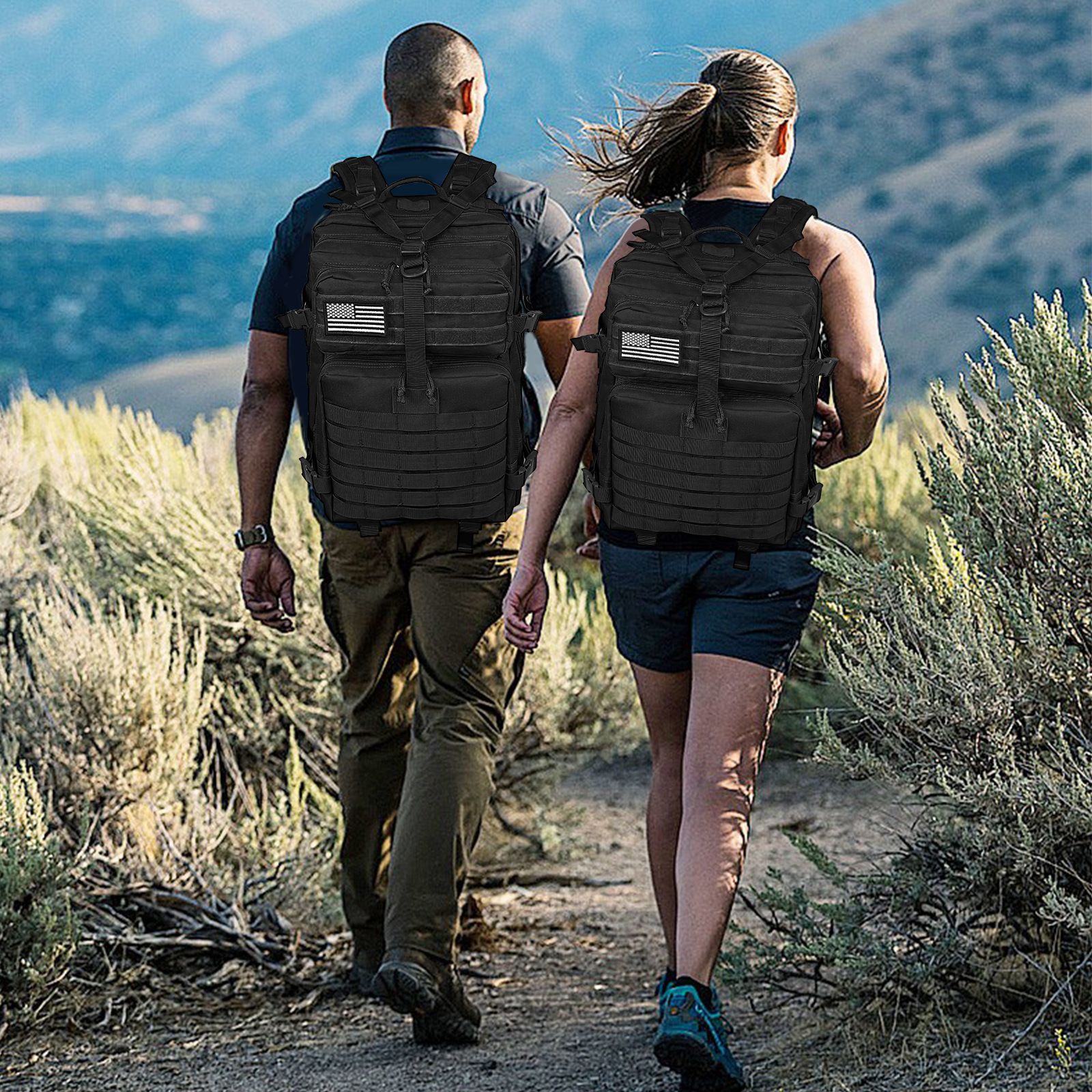 WOLT | Tactical Backpack for Men 45L Military Molle Backpack Large 3 ...